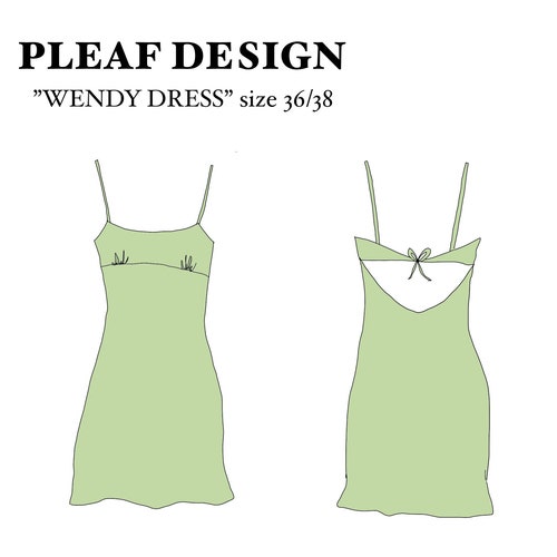 Thin Strap Top PDF Sewing Pattern Thin Strap A-line Dress | Etsy