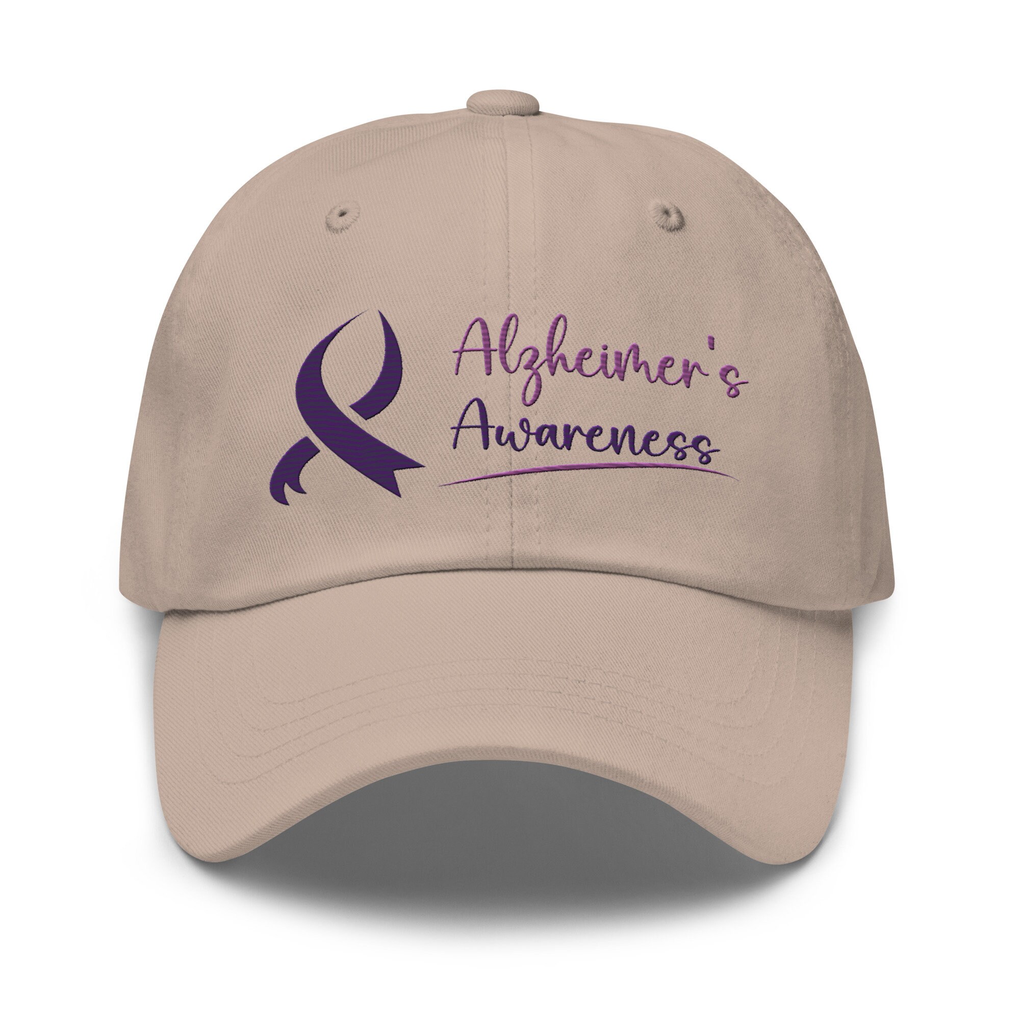 Alzheimer's Awareness Hat, Alzheimer's Cap, Alzheimer's Purple Ribbon ...