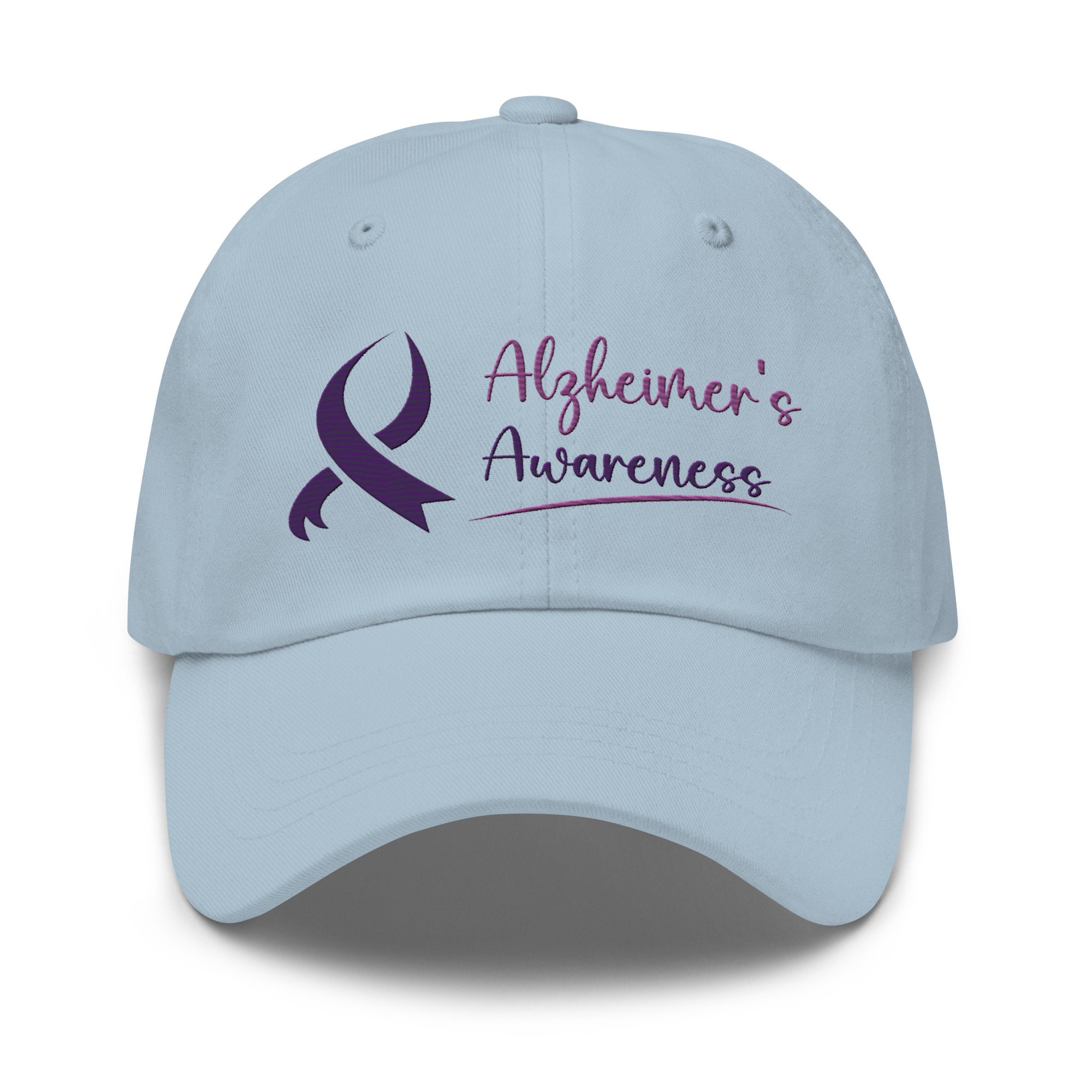 Alzheimer's Awareness Hat, Alzheimer's Cap, Alzheimer's Purple Ribbon ...