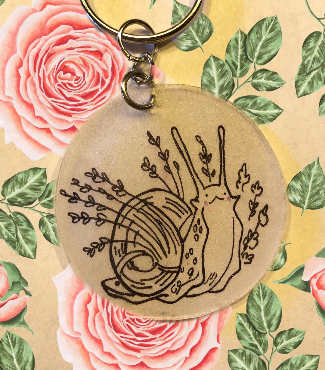 Snail Keychain Cute Hippie Accessory and Gift - Etsy