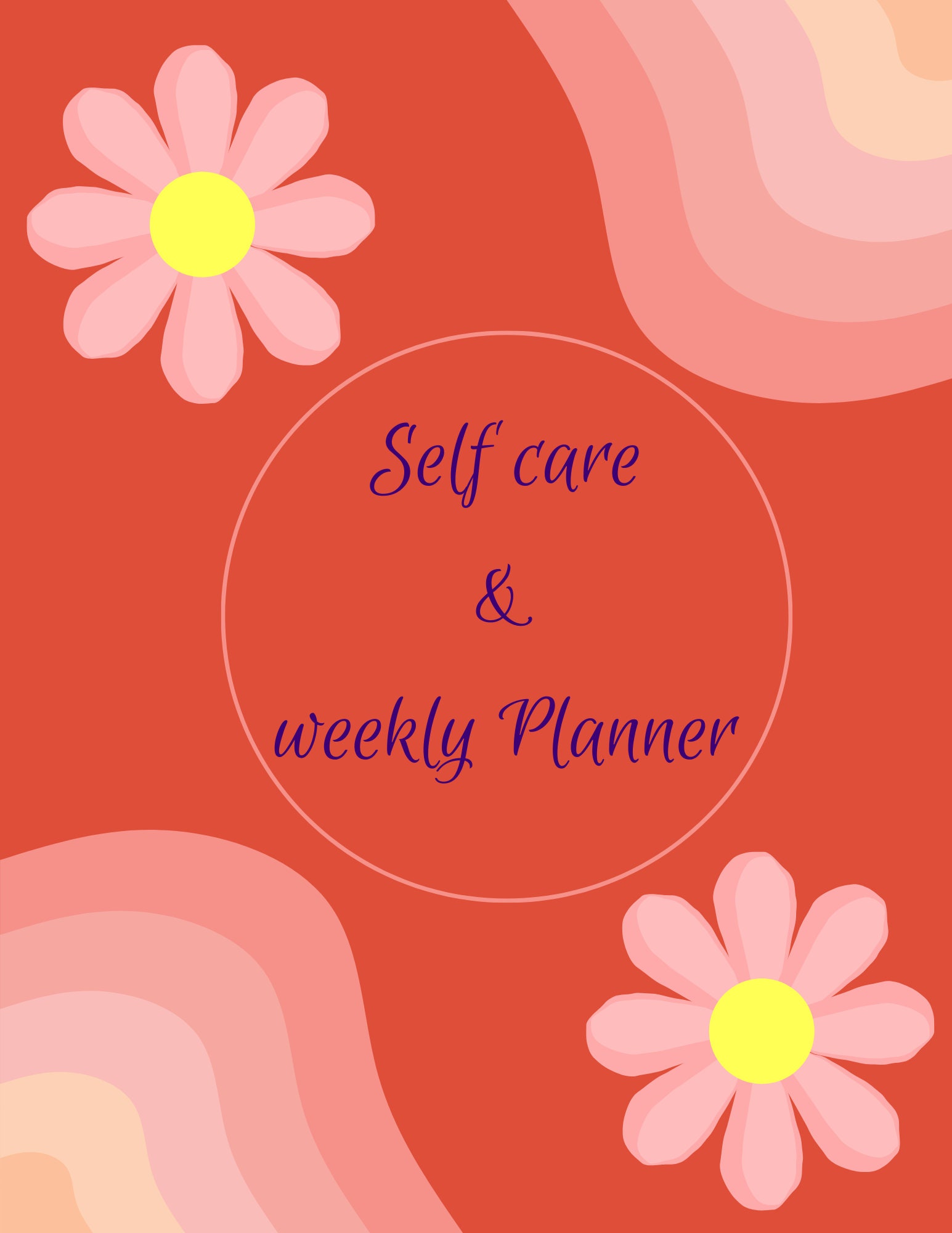 Self Care Weekly Planner Digital Download Printable Schedule - Etsy