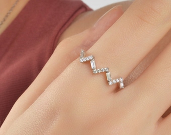 Zigzag Ring - Etsy