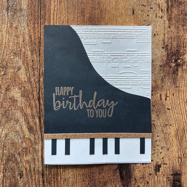 Piano Birthday Card - Etsy