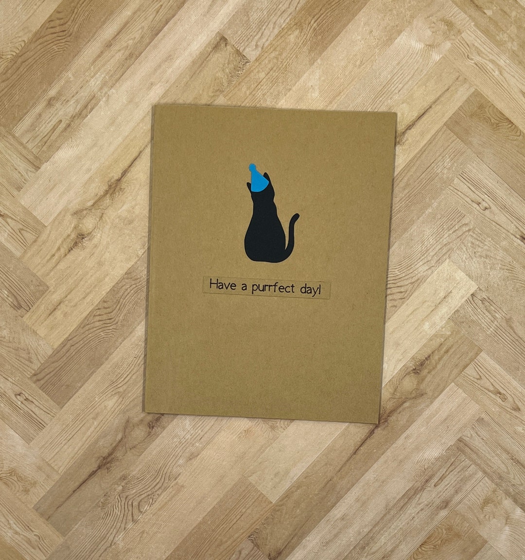 Have a Purrfect Day, Cat Birthday Card, Funny Cat Birthday Card, Cat ...