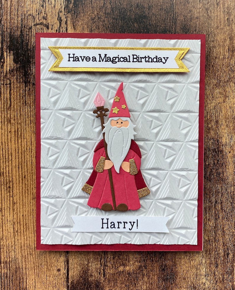 Wizard Birthday Card Have A Magical Birthday Wizard Greeting - Etsy