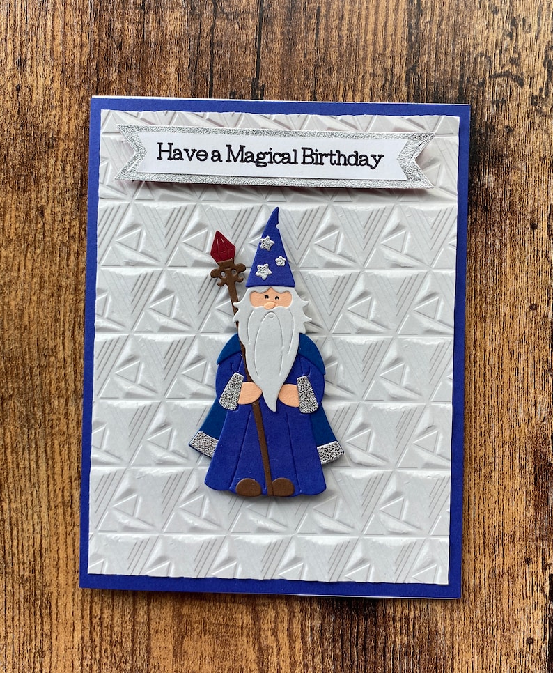 Wizard Birthday Card Have A Magical Birthday Wizard Greeting - Etsy