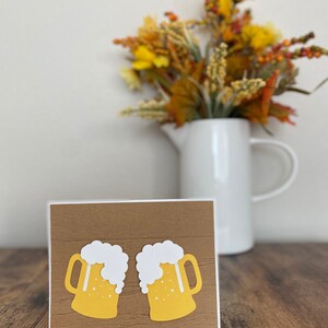 Cheers Beer Mug Card Friends Beer Card Father's Day Beer | Etsy