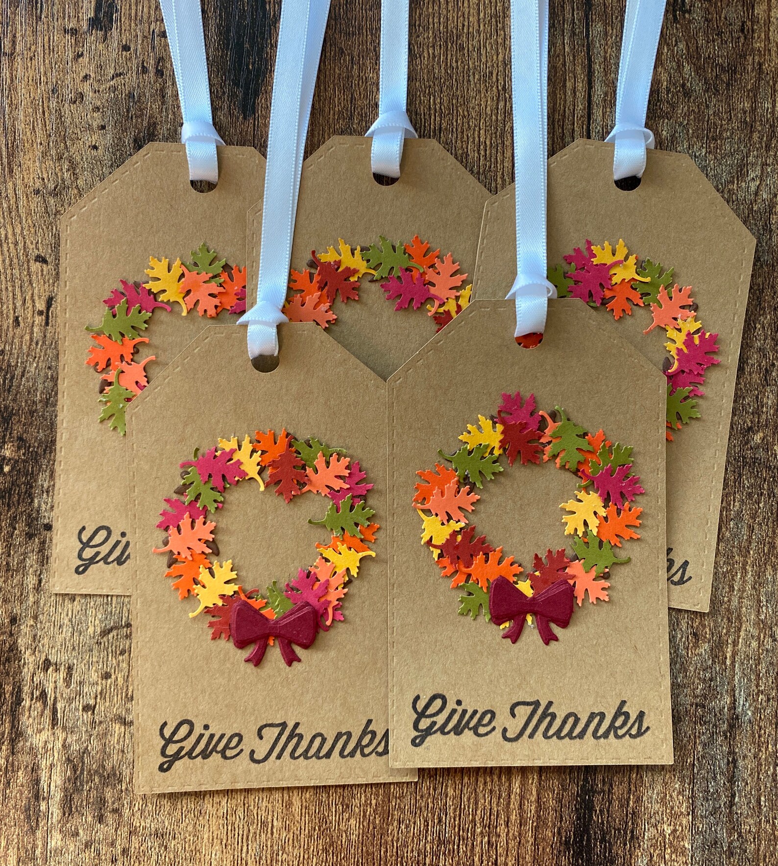 Fall Gift Tags, Thanksgiving Gift Tags, Fall Leaves Favor Tags, Autumn ...