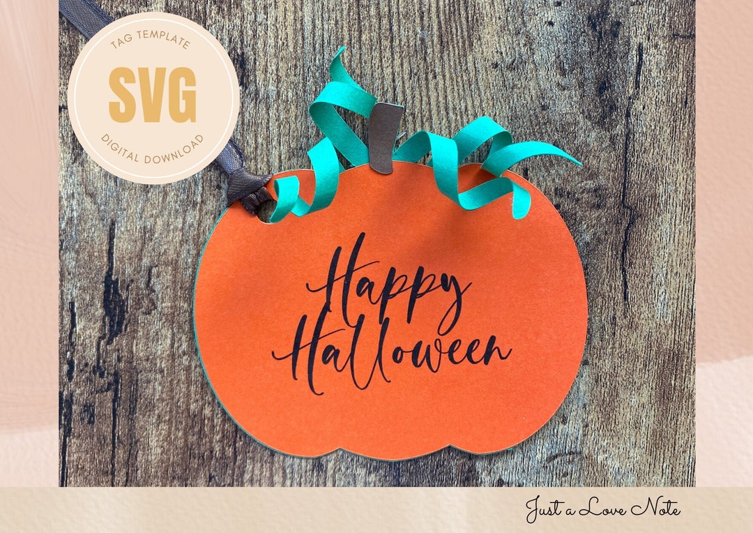 Pumpkin Tag SVG, Halloween Tag SVG, Halloween Party Tags, Halloween ...