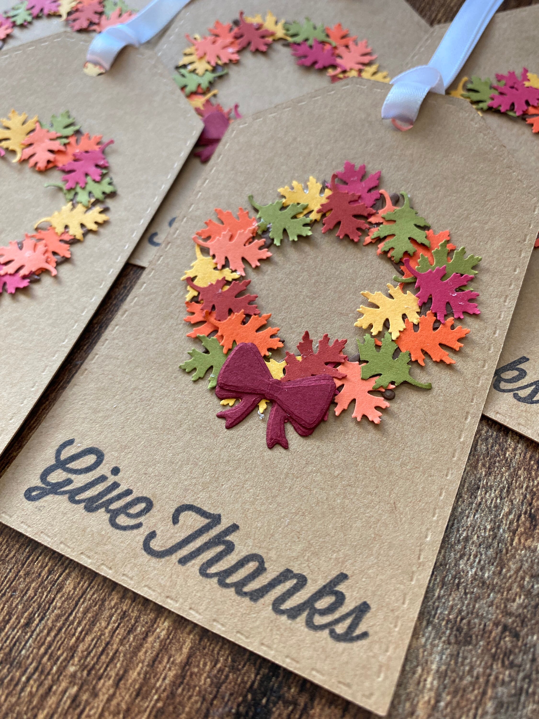 Fall Gift Tags, Thanksgiving Gift Tags, Fall Leaves Favor Tags, Autumn ...