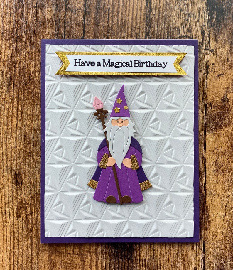 Wizard Birthday Card Have A Magical Birthday Wizard Greeting | Etsy