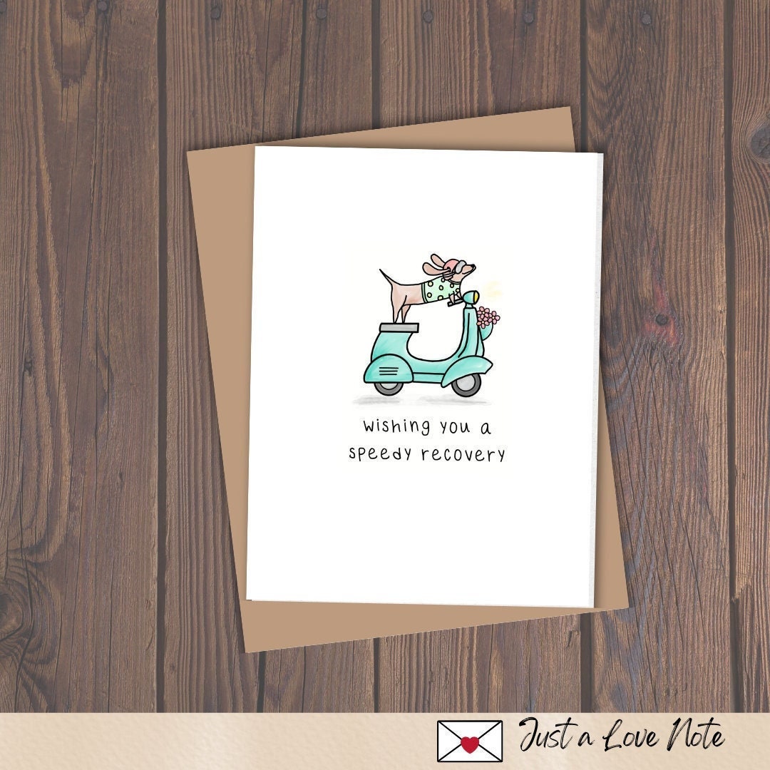 Wishing You a Speedy Recovery, Get Well Soon Card, Humorous Get Well ...