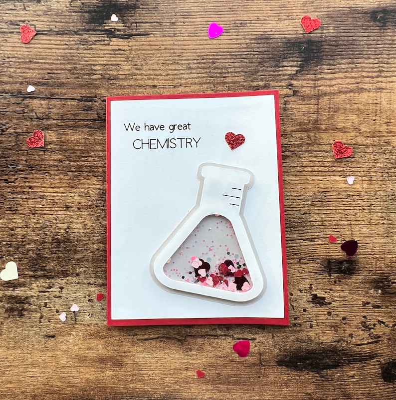 Funny Chemistry Valentine's Day Card, Chemist Anniversary, Handmade - Etsy