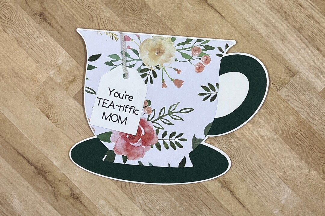 You're Tea-riffic Card, Tea Birthday Card, Tea Card, Unique ...