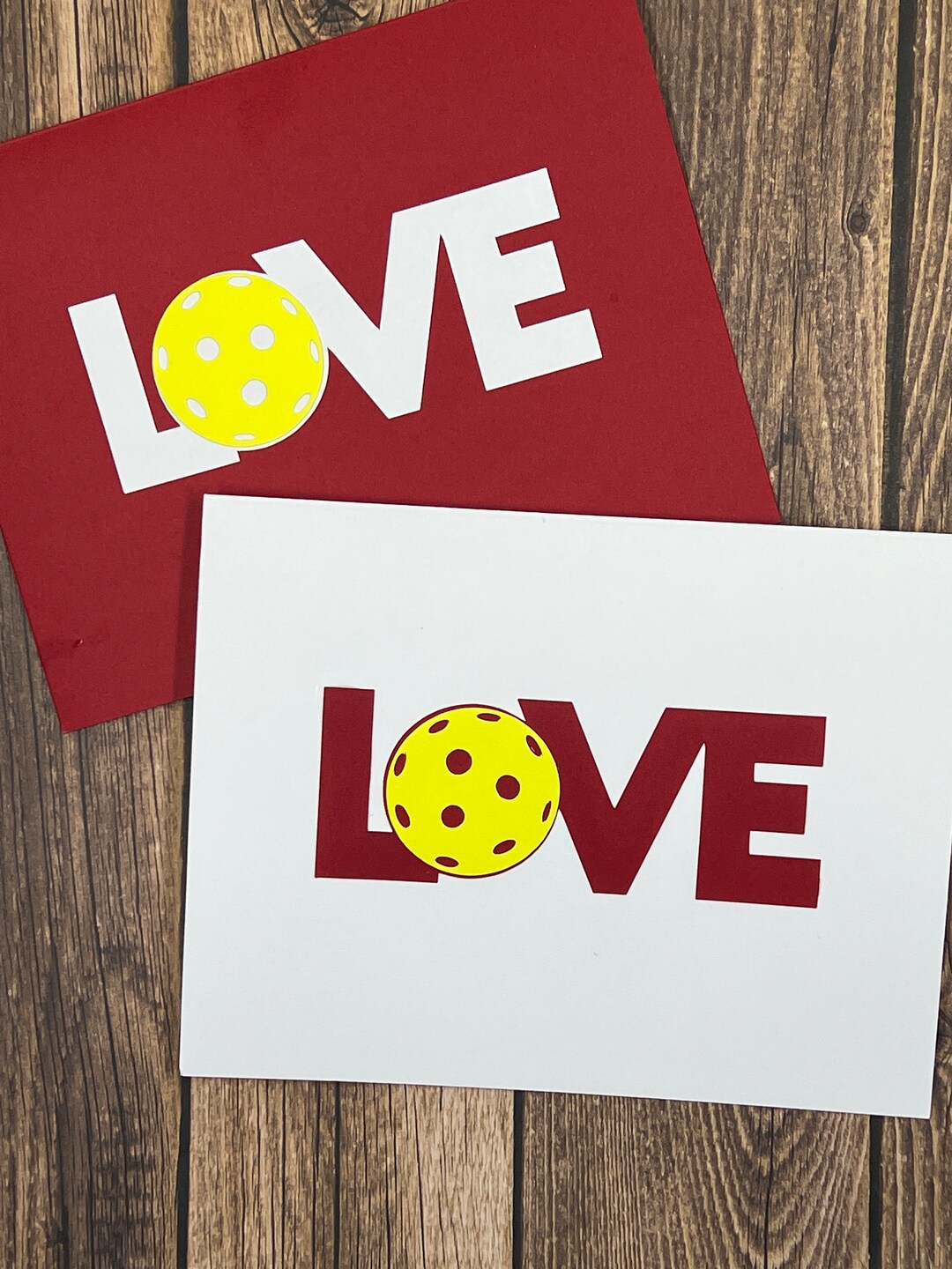 Pickleball LOVE Handmade Card: Valentine or Anniversary - Etsy