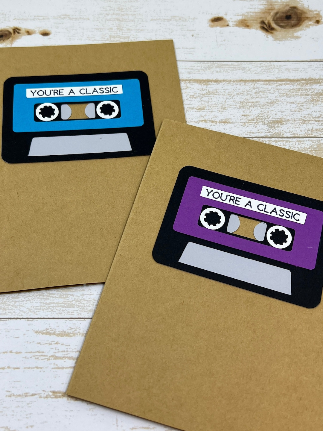 Funny Cassette Tape Birthday Card: 'you're a Classic' Handmade Card - Etsy