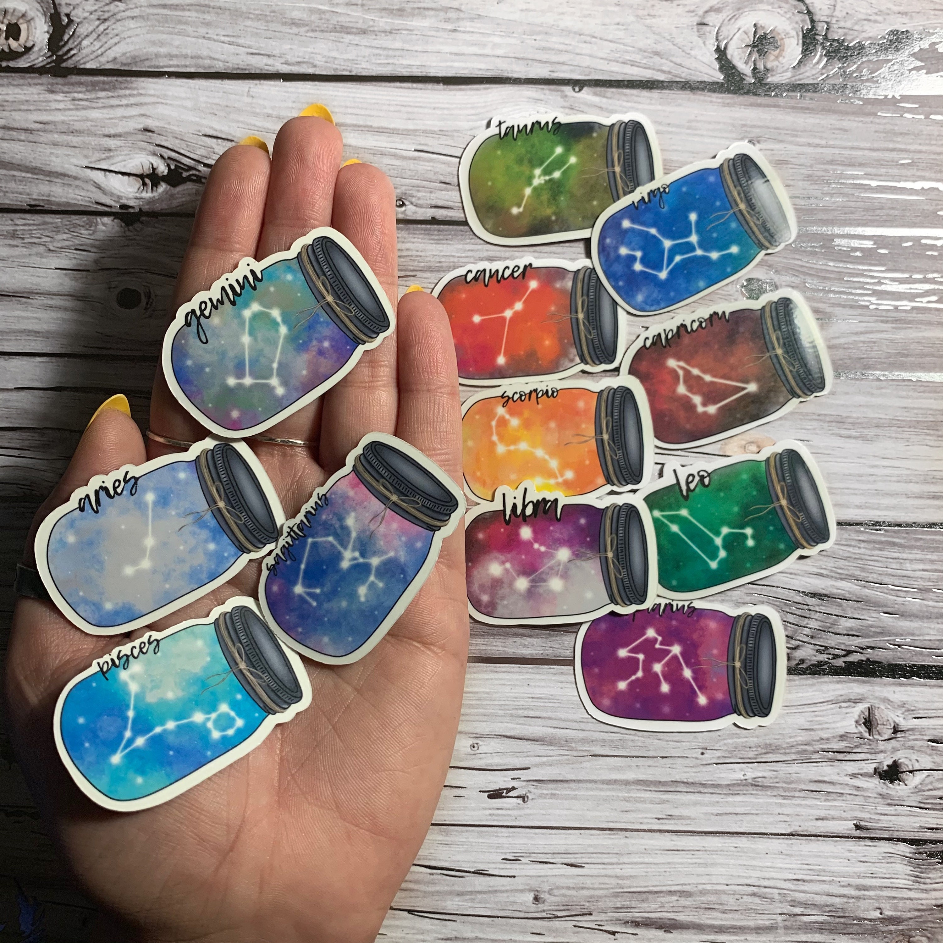 Zodiac Sign Constellation Sticker Zodiac Sign - Etsy