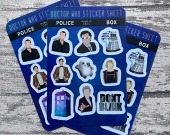 Doctor Who Sticker - Etsy