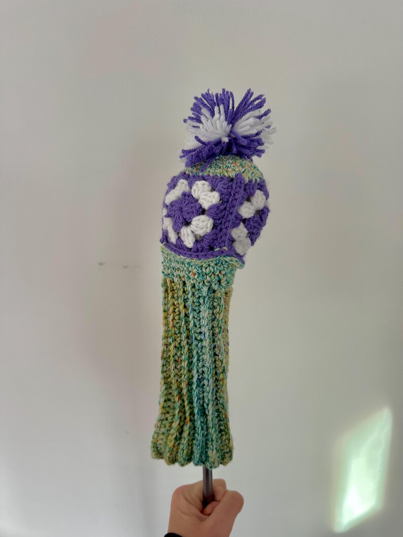 Crochet Fairway Wood Granny Square Golf Club Headcover PATTERN - Etsy