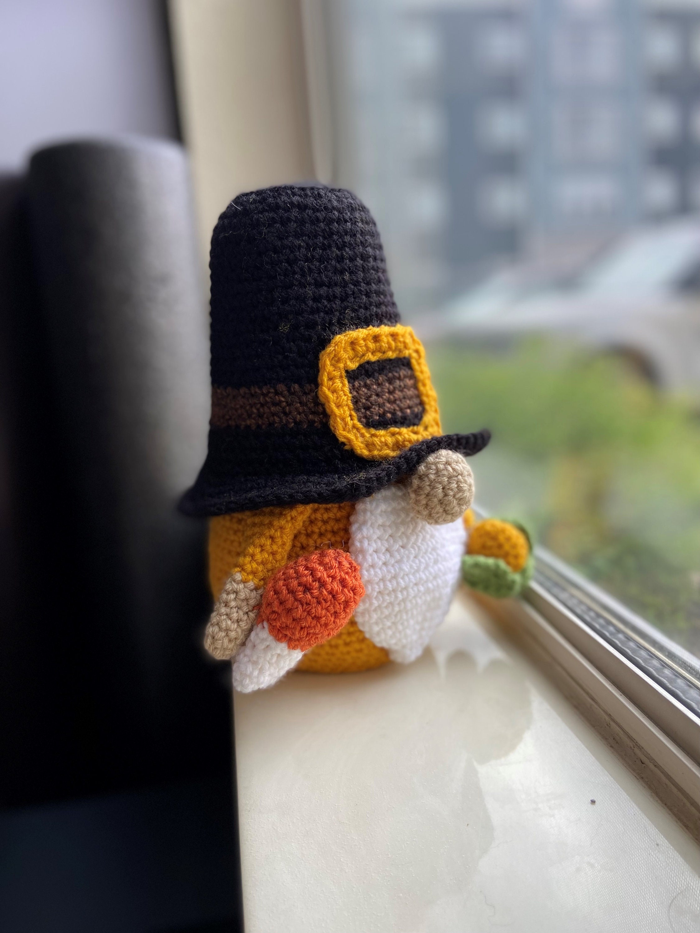Crochet Thanksgiving Pilgrim Gnome Plush PATTERN - Etsy