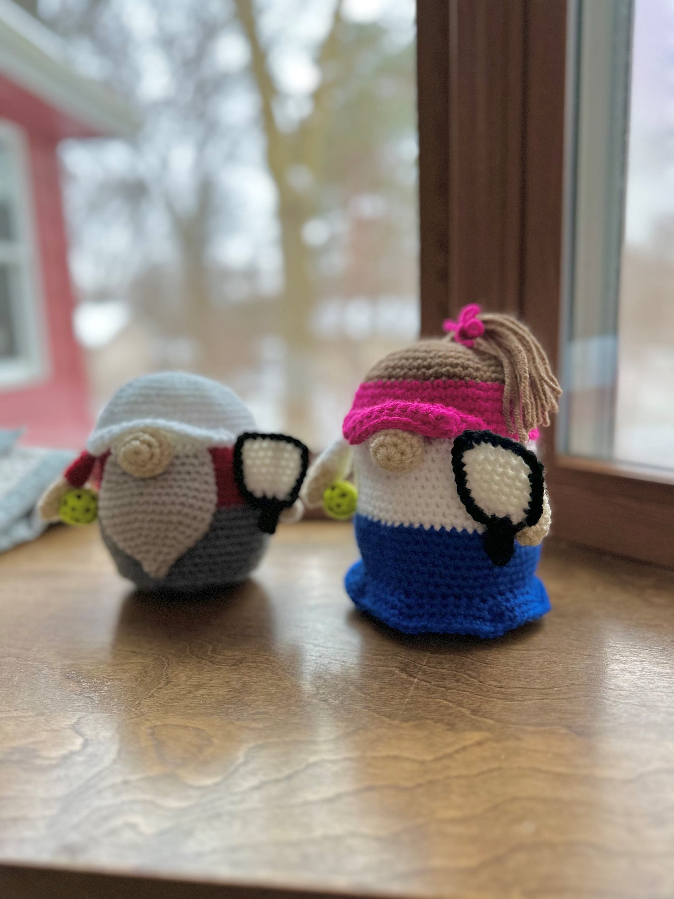 Crochet Pickleball Gnome Plush Pattern: Lady and Dude Gnomes (PDF ...