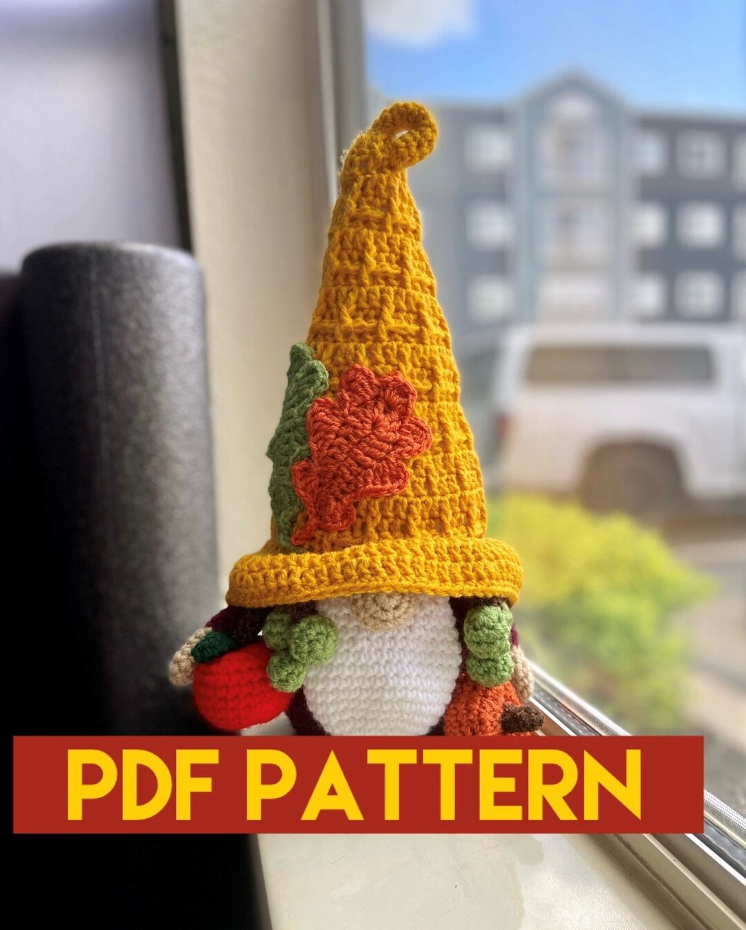 Crochet Thanksgiving Cornucopia Gnome Plush PATTERN - Etsy