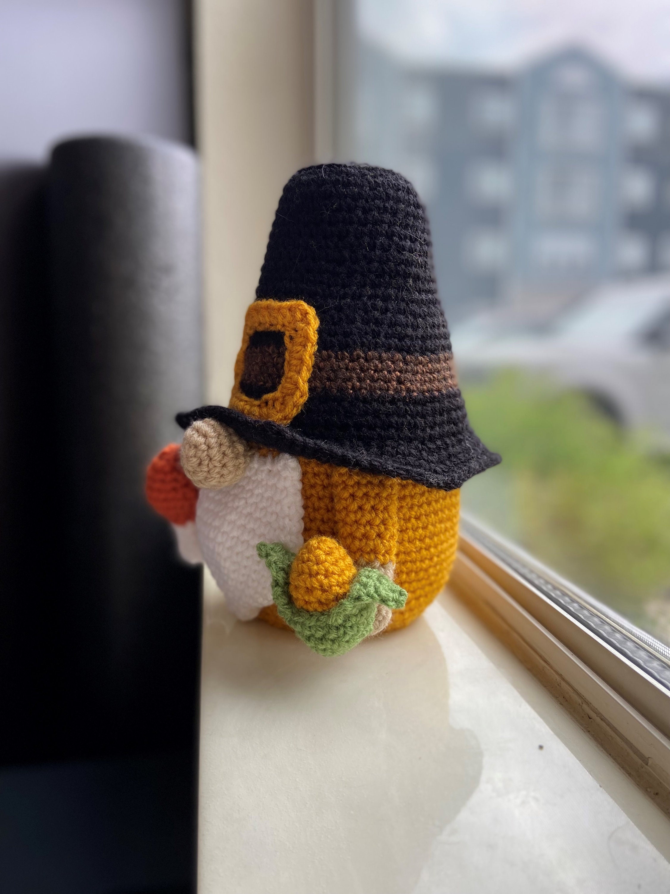 Crochet Thanksgiving Pilgrim Gnome Plush PATTERN - Etsy