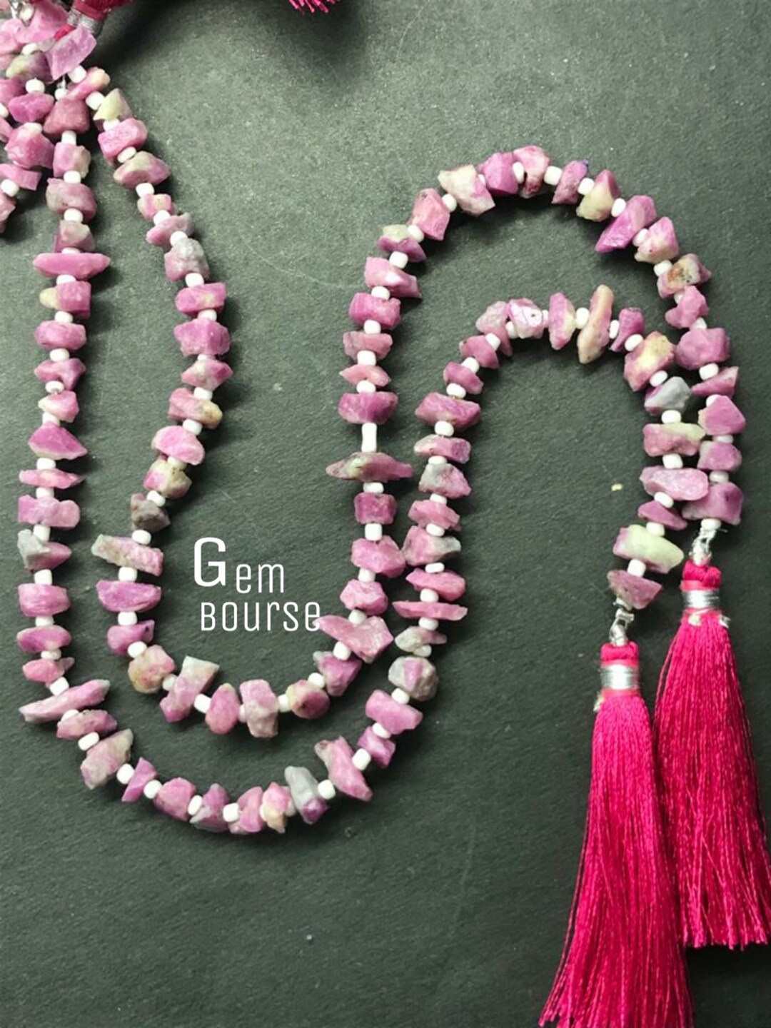 50 Pink Ruby Quartz Raw Beads – Drilled Gemstone Full Strand (5-7MM) - Etsy
