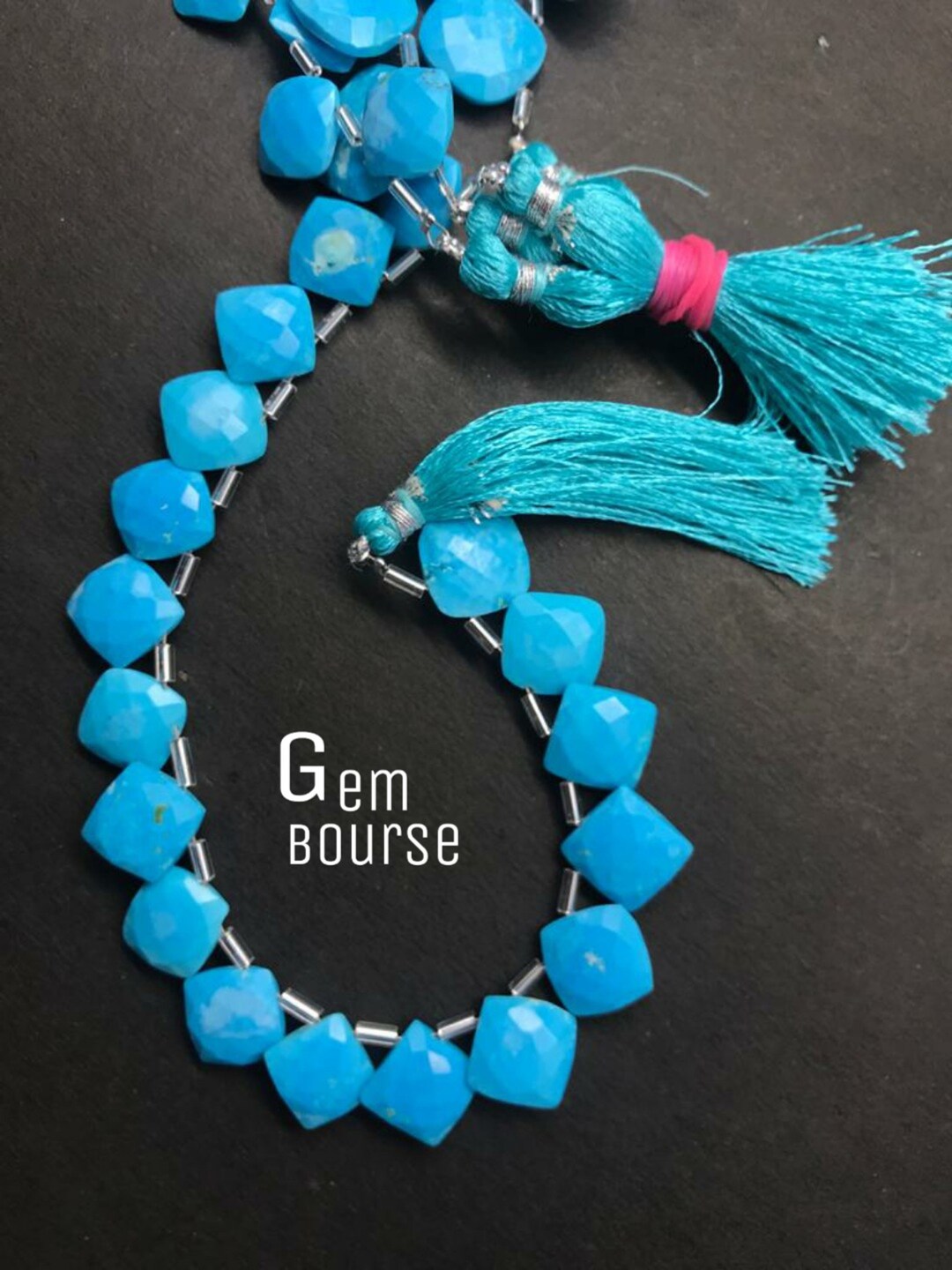 Turquoise Howlite Kite Shape Beads AAA+ Quality Hand Faceted Turquoise ...