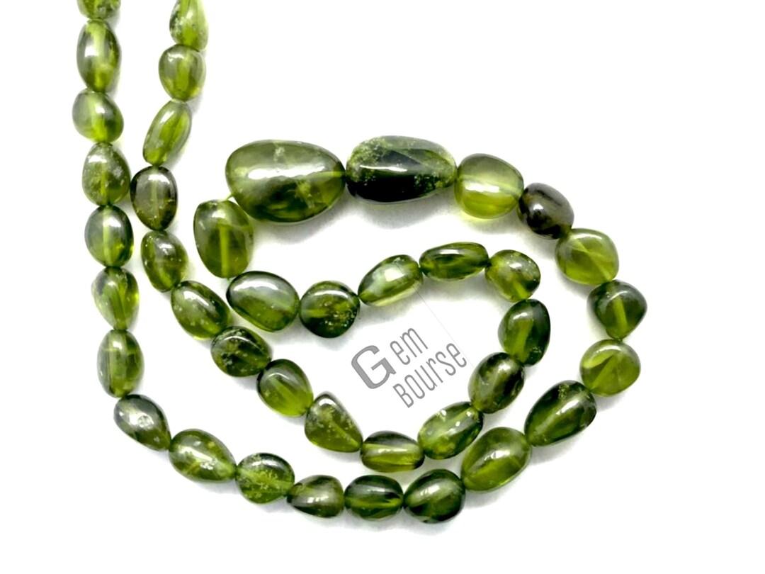 Vesuvianite Nugget Beads | Polished Vasonite, 17 Inch Strand - Etsy