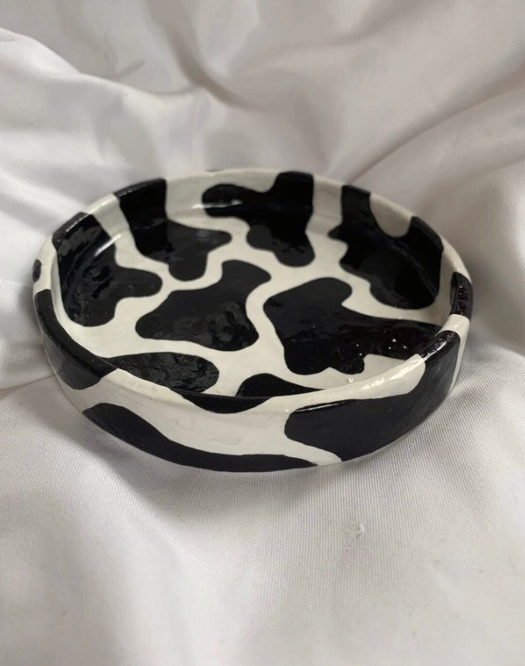 Cow Pattern Bowl Decoration Black White - Etsy