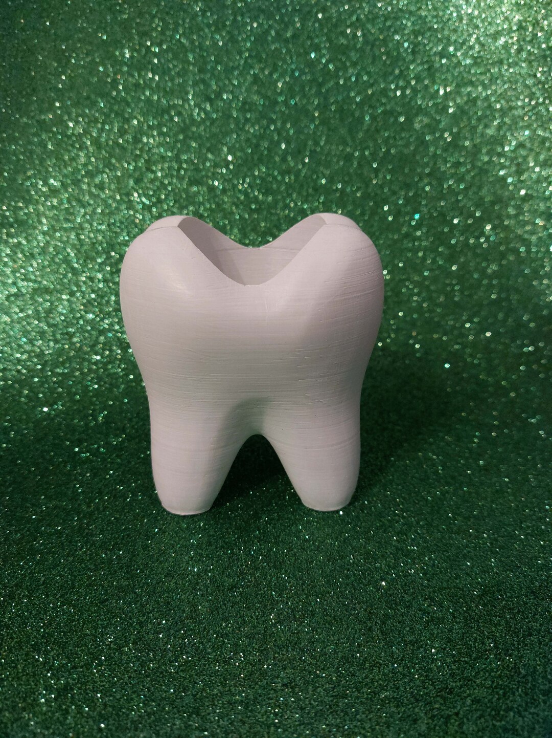 3D Printed Tooth-shaped Toothbrush Holder, Pencil Holder, Dentist Desk ...