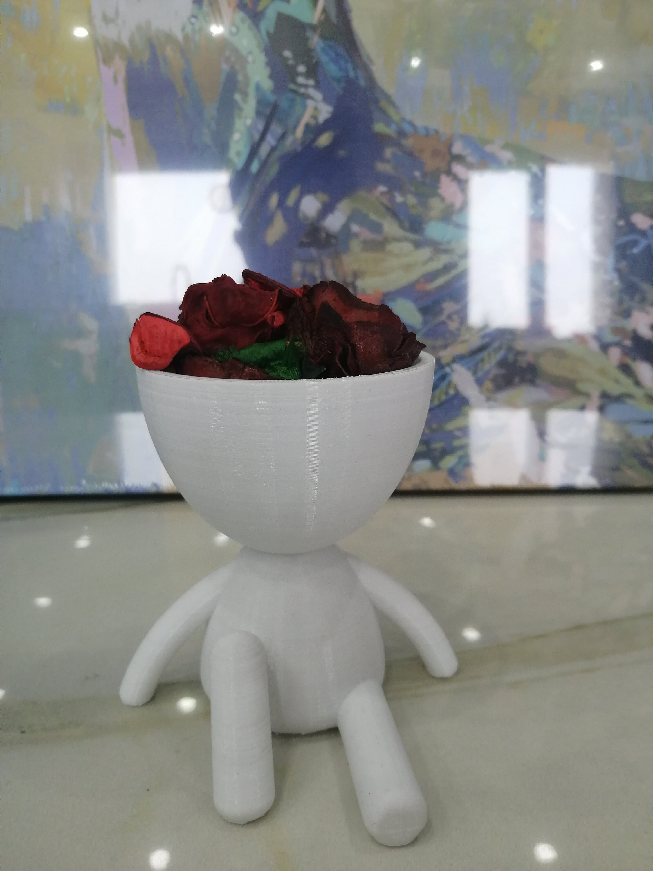 3D Printed People Planter 4 Inches Height Human Shaped Succulent Plant ...