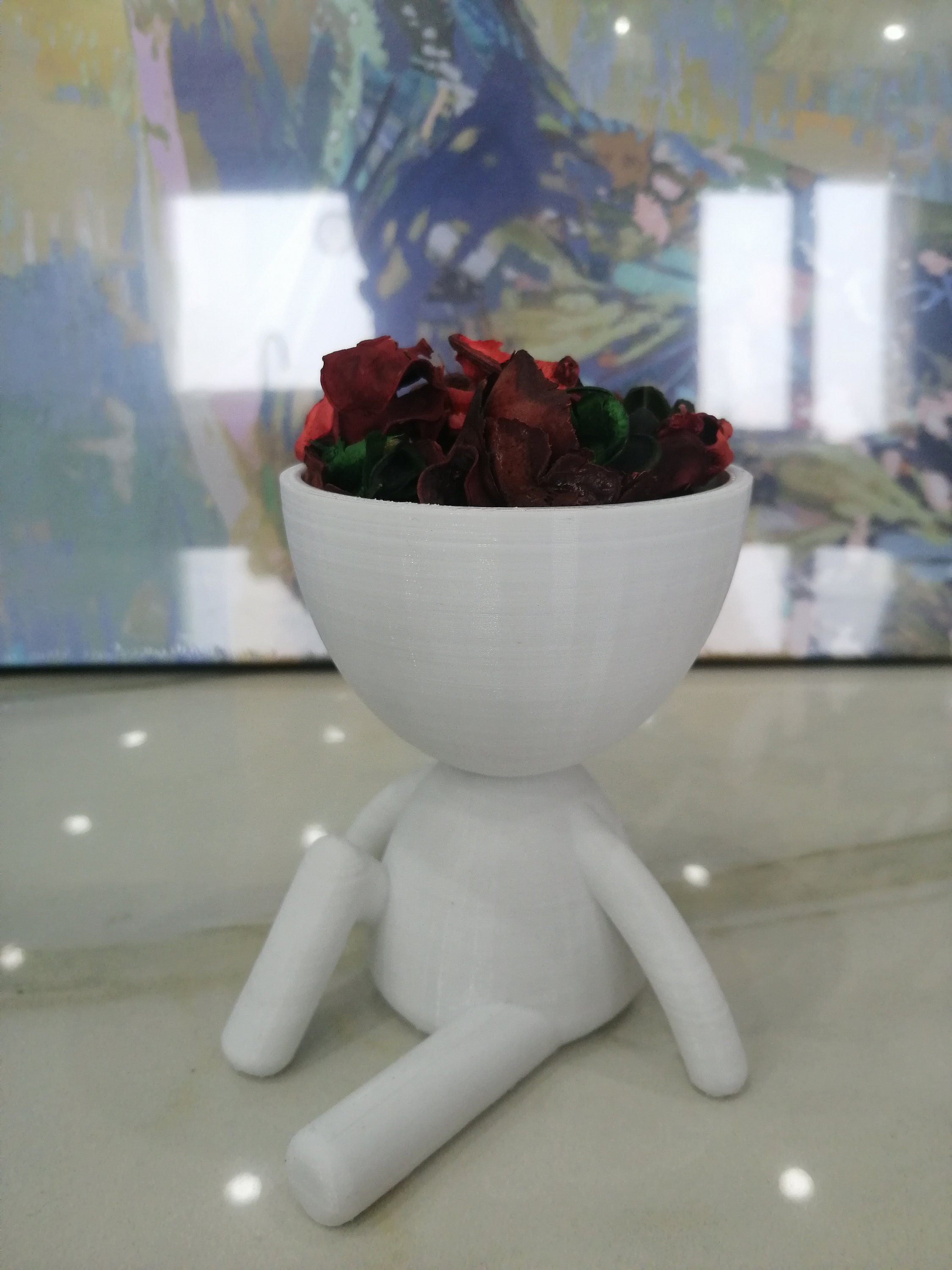 3D Printed People Planter 4 Inches Height Human Shaped Succulent Plant ...
