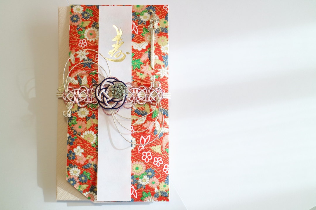 Handmade Mizuhiki Wedding Envelope: Japanese Goshugi Bukuro Washi Paper ...
