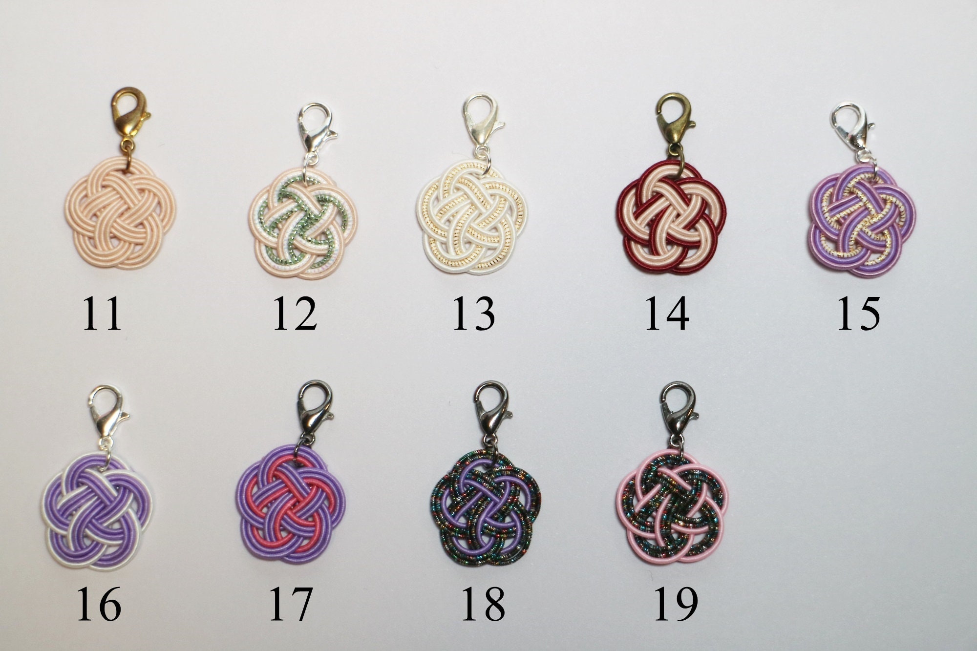 Mizuhiki Charm flower / Handmade, Japan, Tradition, 2x2cm, Traveler's ...