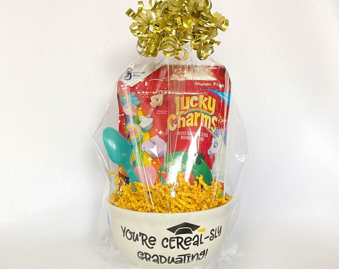 Graduation Cereal Bowl, Graduation Gift, Cereal Grad, Graduation Bowl ...