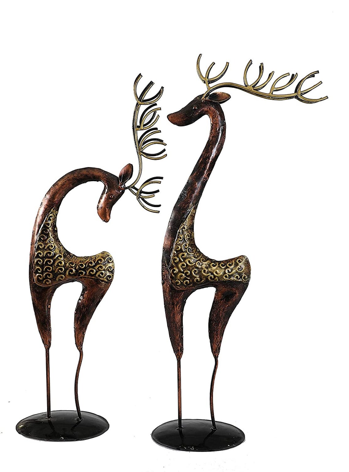 2pcs Couple Deer Iron Craft Deer Family Home Decorative - Etsy