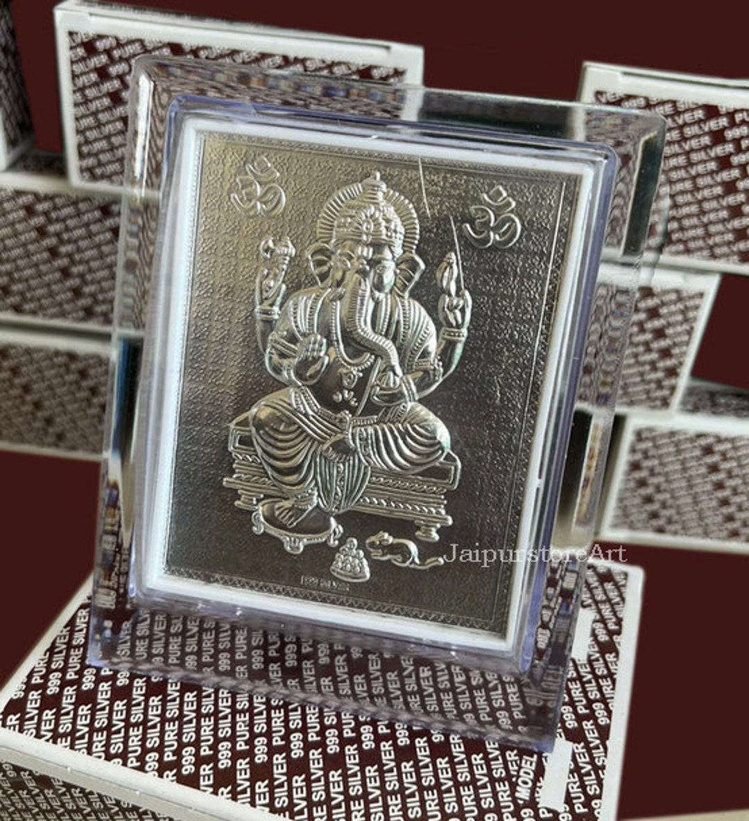 Lot of 100 Pcs Pure Silver Ganesha Photo Frames, Indian God Silver ...