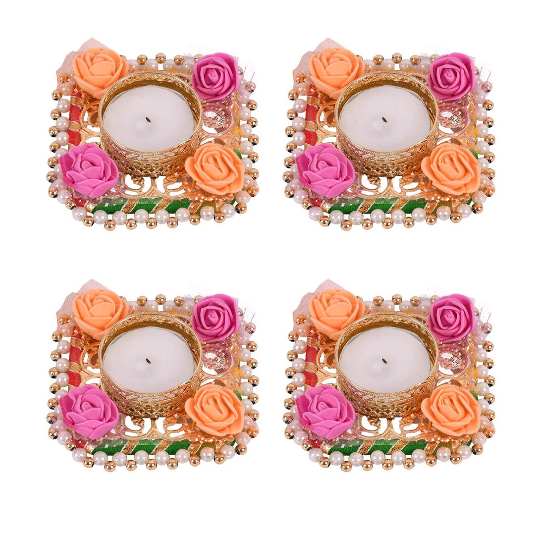 100 Pcs Multi Color Tea Light Holders, Diwali Diyas,diwali Gift ...
