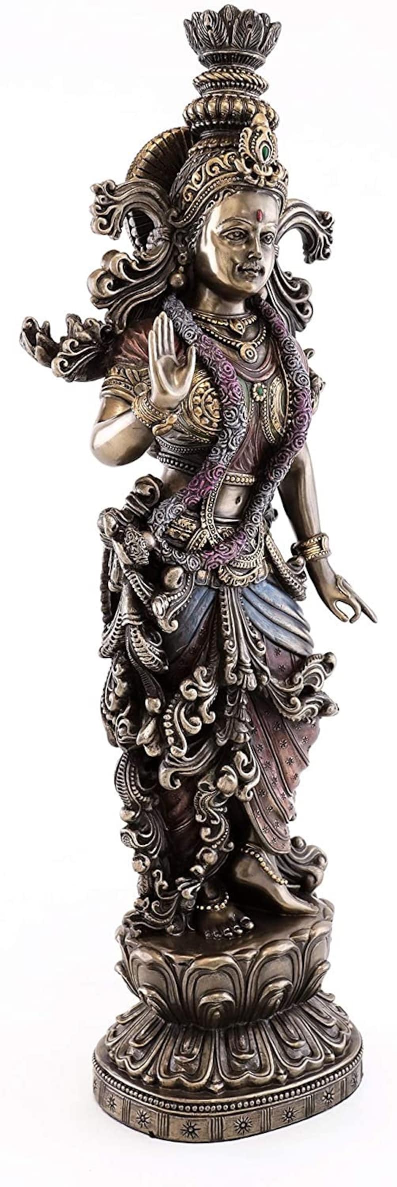 15 Radha Statue Goddess of Love Bronze Radha Statue - Etsy