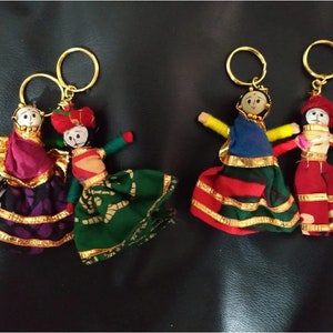 100 Indian Handicraft Puppet Couple Keyring Keychain Return Gift for ...