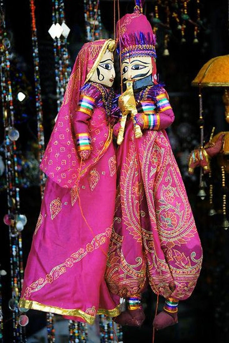 Traditional Indian Puppets / Assorted Color & Design / Wedding - Etsy UK