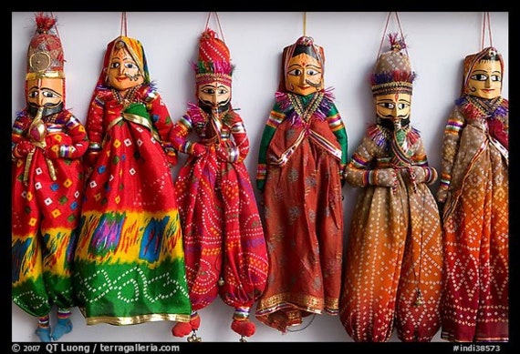 Traditional Indian Puppets / Assorted Color & Design / Wedding - Etsy
