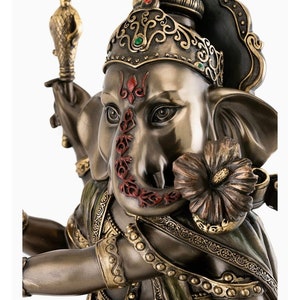 18 Dancing Ganesha Statue, Bronze Large Ganesha for Altar, Outdoor ...