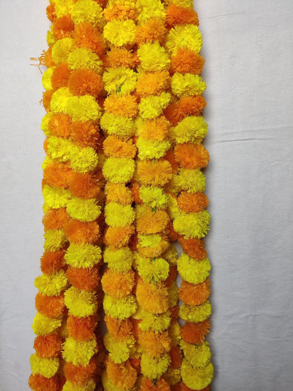 100 Pc Wholesale Lot Artificial Marigold Flower Decor Garlands - Etsy