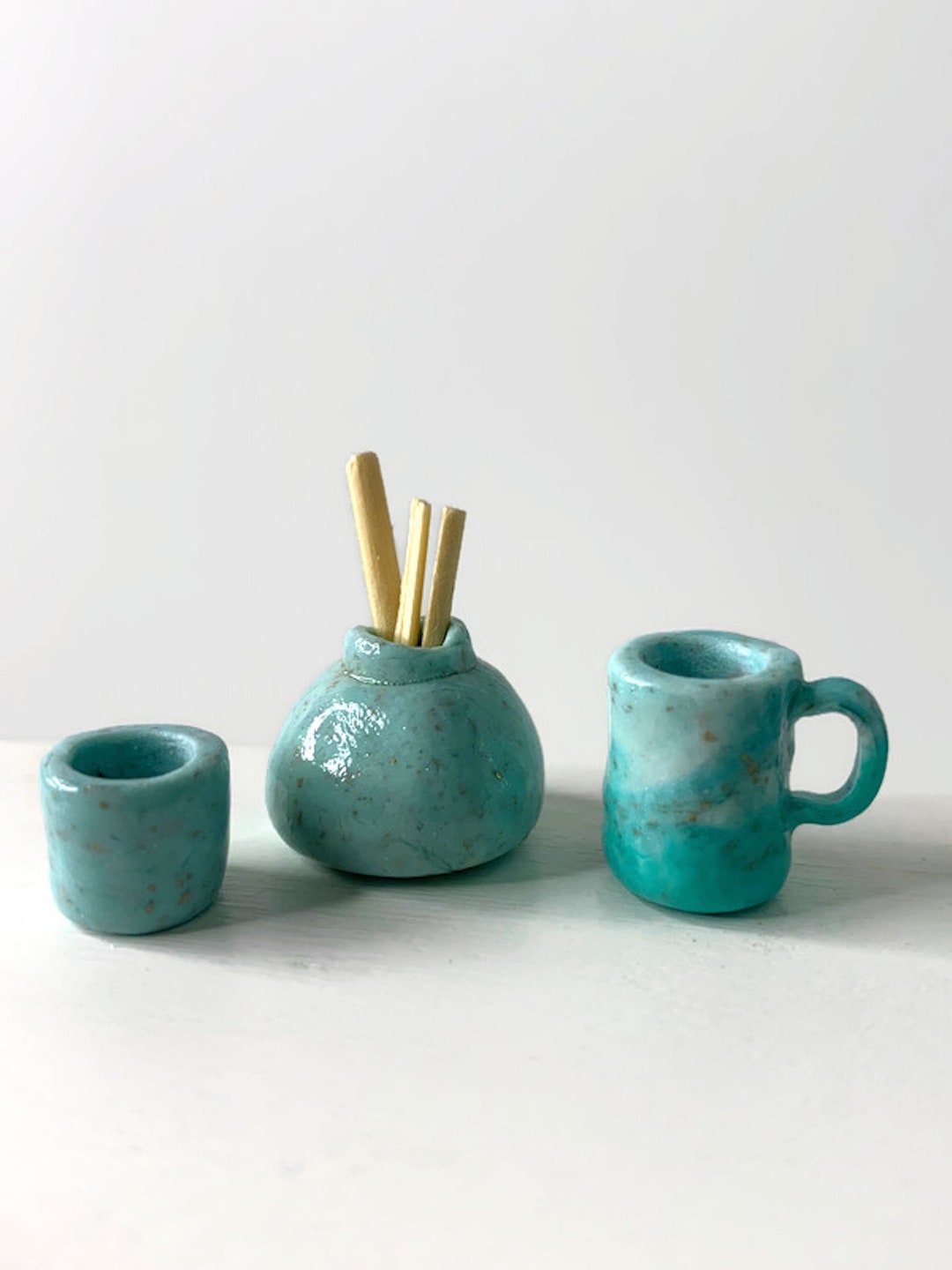 Miniature Pottery/ Miniature Pottery/ 1:12 Scale Pottery/ Scale Pottery ...