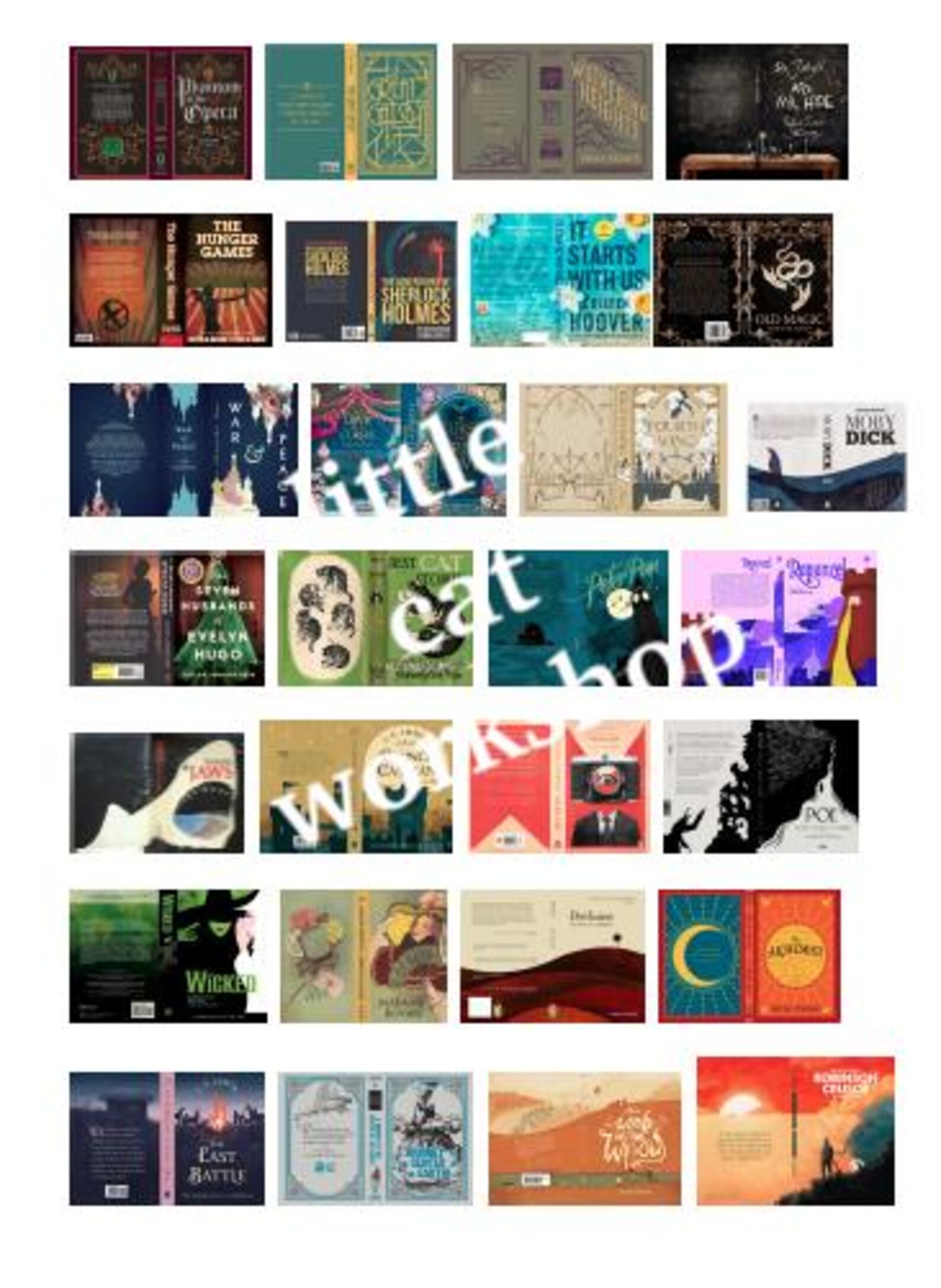 134 Printable Miniature Book Covers | 1:12 Scale Dollhouse Books ...