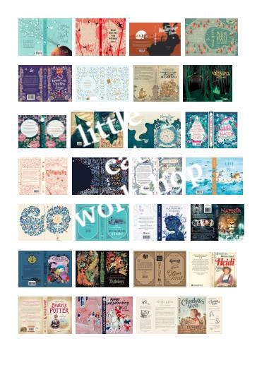 134 Printable Miniature Book Covers | 1:12 Scale Dollhouse Books ...