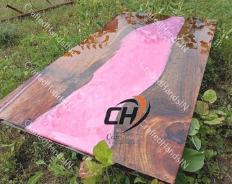 Pink Epoxy Table - Etsy